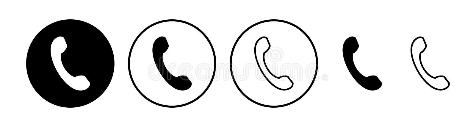 Call Icon . Telephone Icon Vector. Phone Icon Vector. Contact Us Stock ...