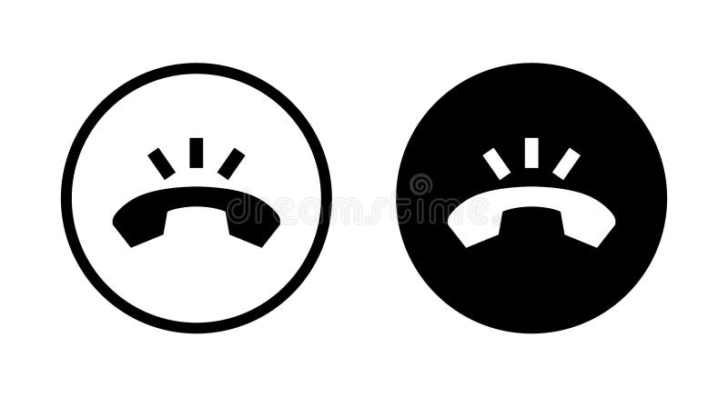 Call Icon Vector. Phone Receiver Ring Concept Stock Vector ...