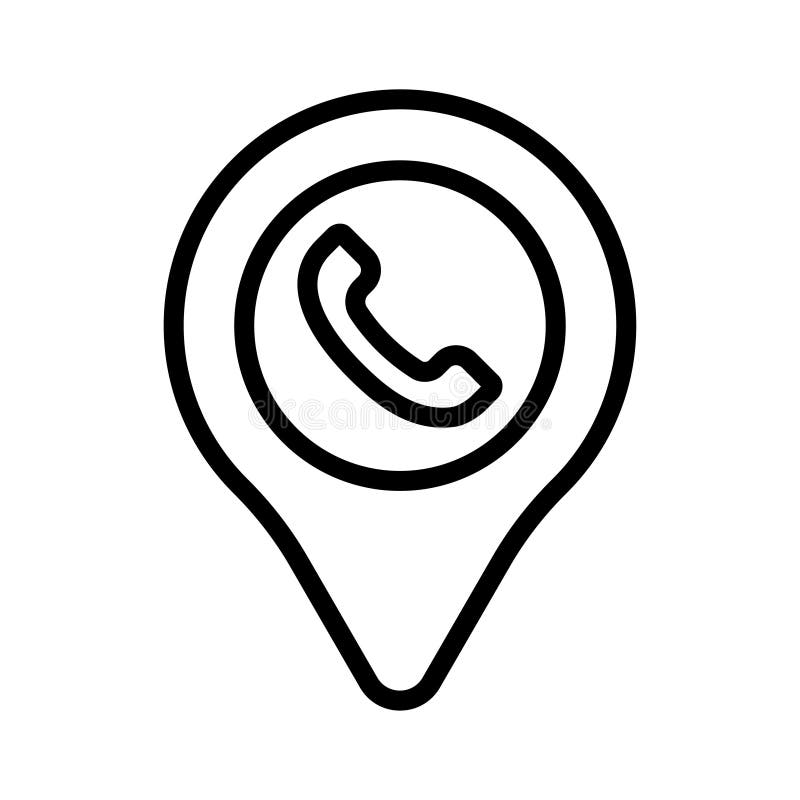 Call location icon stock vector. Illustration of symbol - 225661821