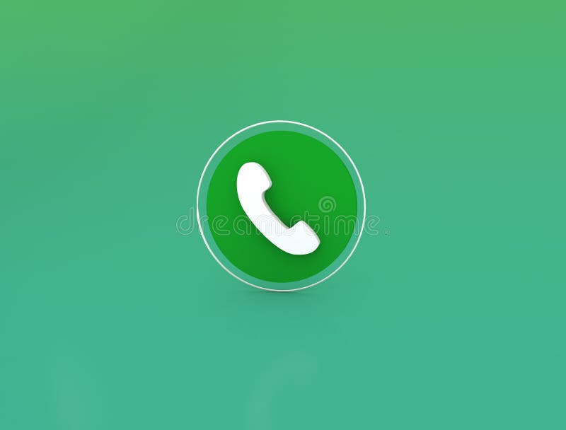 Call Logo Image 3d Image 3d Rendering 3d Render Images Stock ...