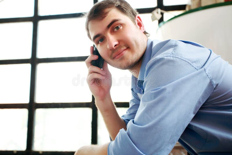 Call man stock photo. Image of light, career, news, business - 5770234