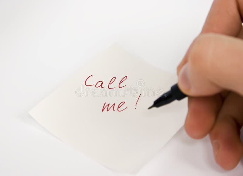 Call me stock image. Image of isolated, white, telephone - 13673437