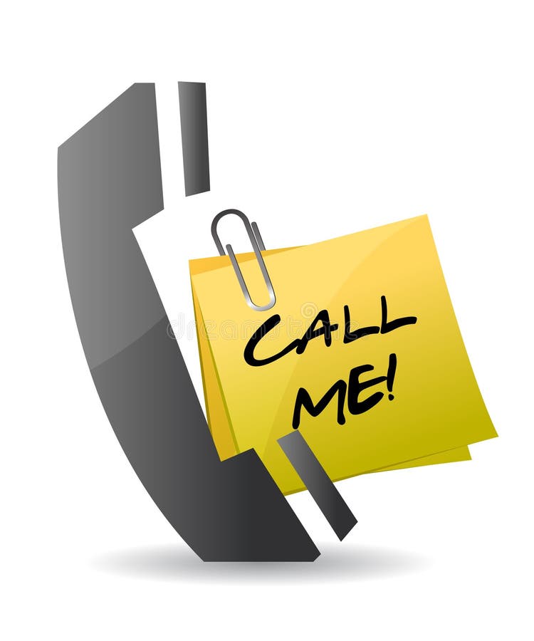 Call Me Concept Illustration Design Stock Vector - Illustration of ...