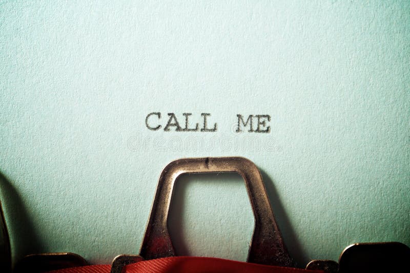 Call me concept view stock photo. Image of page, advertisement - 181085982
