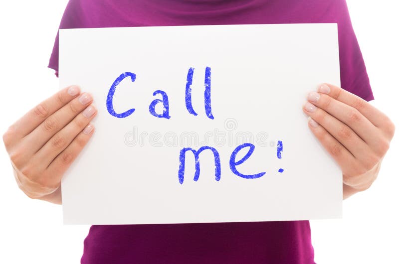 Call me stock photo. Image of personal, call, hand, handwritten - 56183772