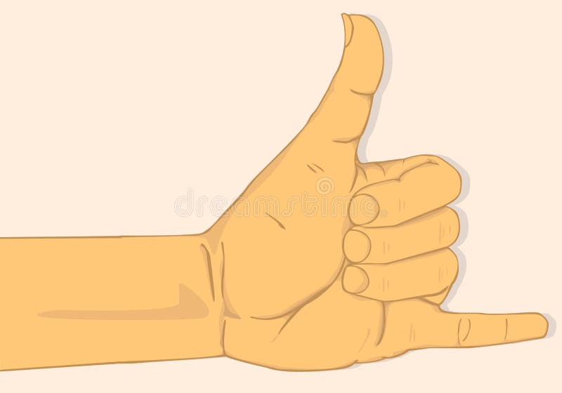 Call me hand sign. stock vector. Illustration of drawing - 67508363