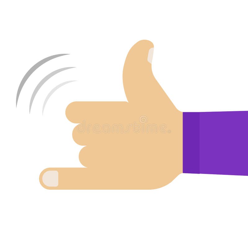 Call me hand vector stock vector. Illustration of phone - 74176626