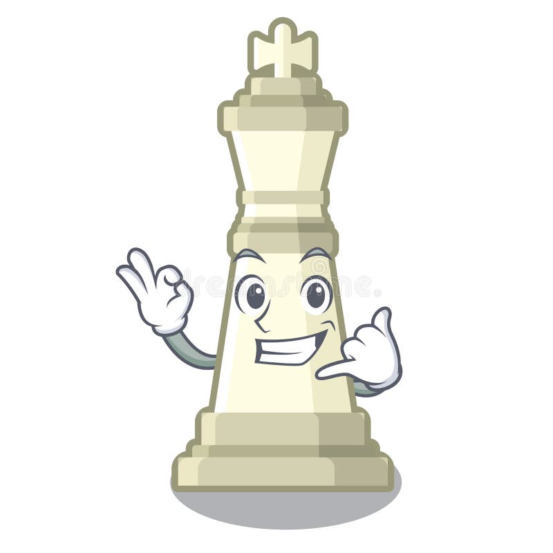 Call Me King Chess in the Cartoon Shape Stock Vector - Illustration of ...