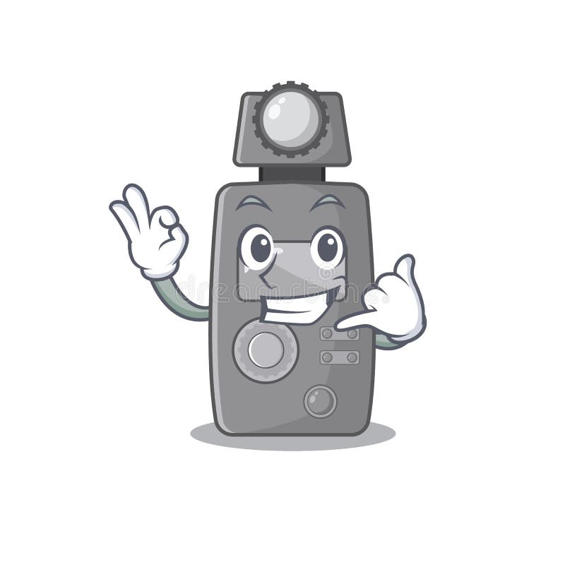 Call Me Light Meter with in the Character Stock Vector - Illustration ...
