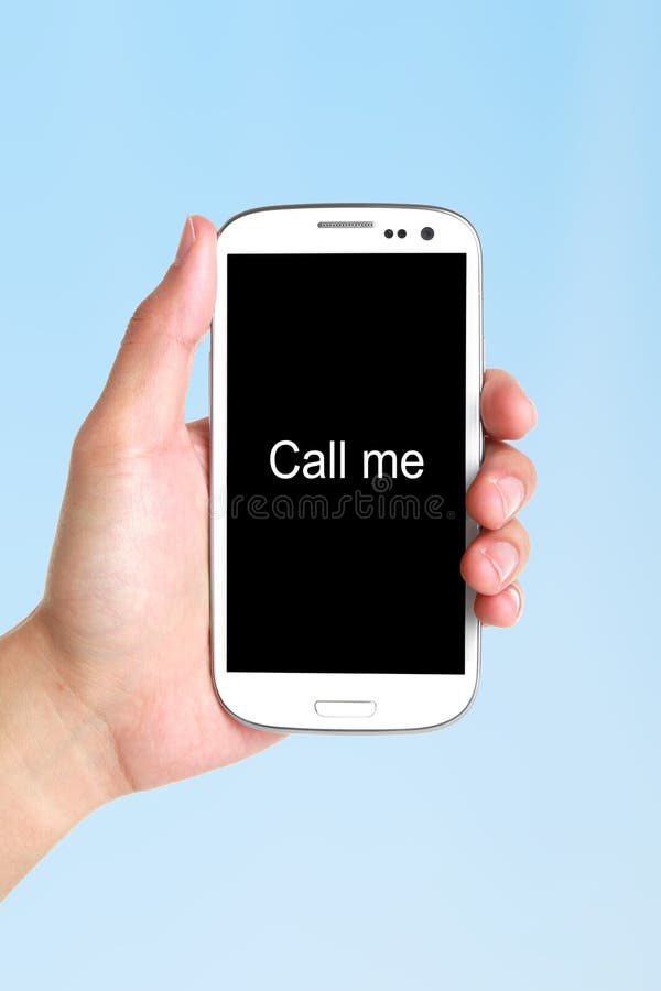Contact Me Cell Phone stock photo. Image of contact, interact - 32221686