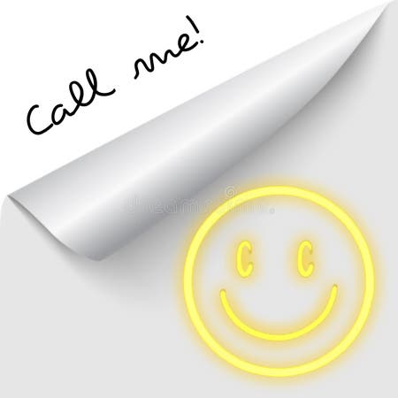 Call Me Note stock illustration. Illustration of help - 197478223