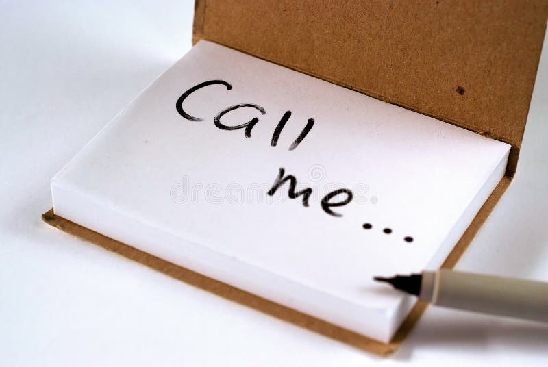 Call me note stock image. Image of request, communication - 7688859