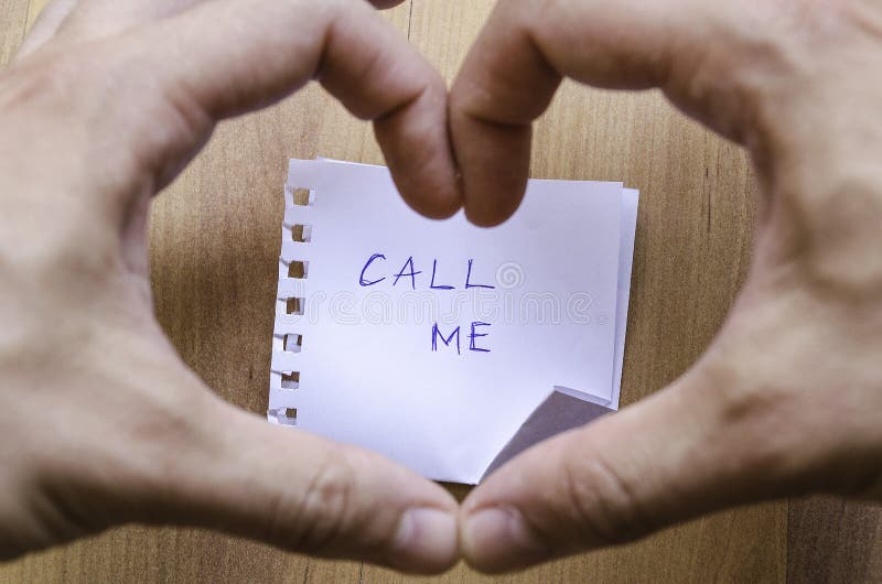 Call Me Note stock photo. Image of copy, announcement - 43420376