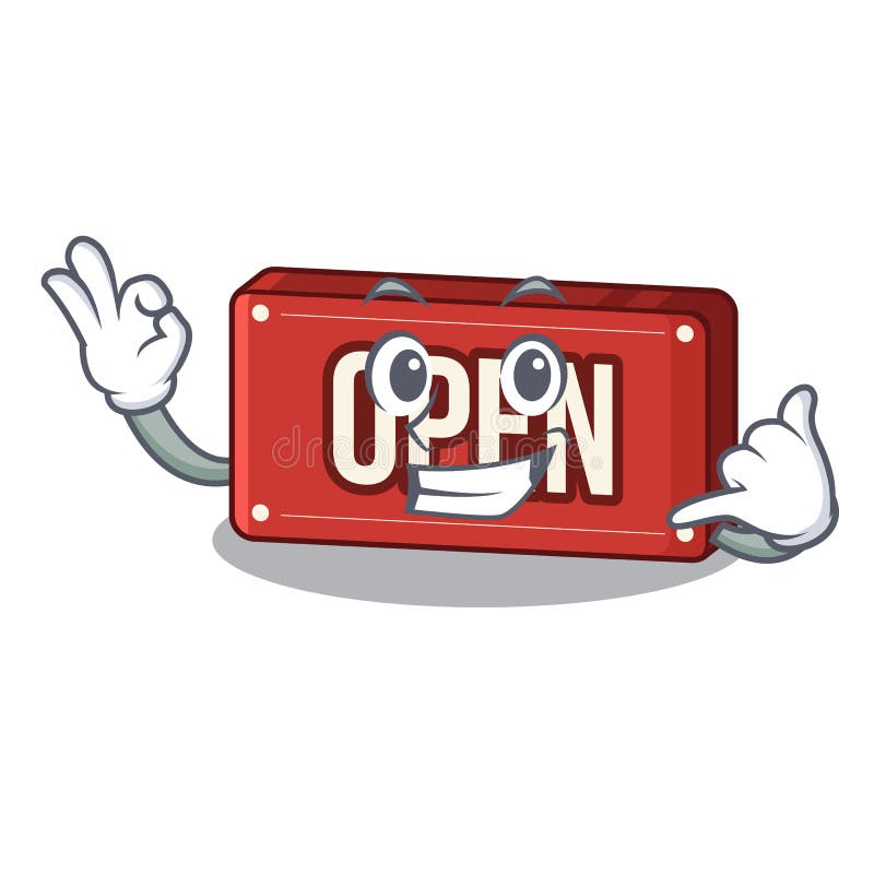 Call Me Sign Stop Isolated with the Cartoon Stock Vector - Illustration ...