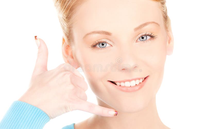 Call me stock photo. Image of lovely, joyful, bright - 40638716