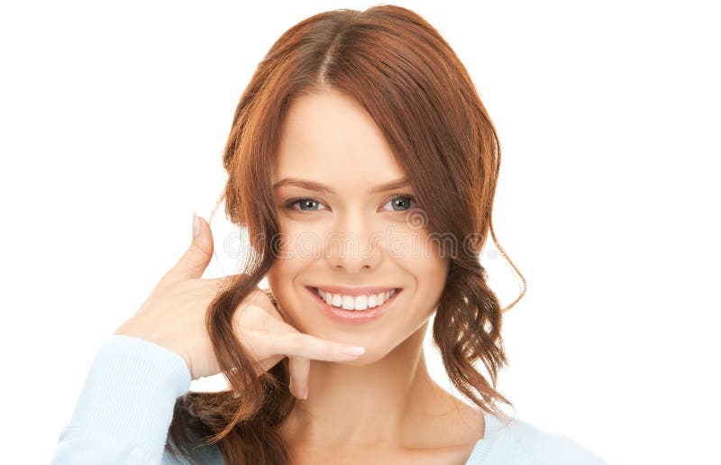 Call me stock photo. Image of adult, expression, fingers - 40238490