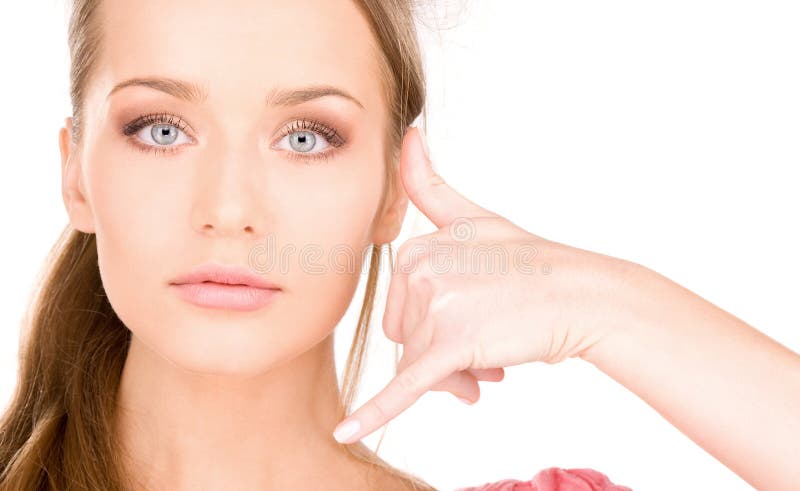 Call me stock image. Image of hand, lovely, gesture, gorgeous - 40708669