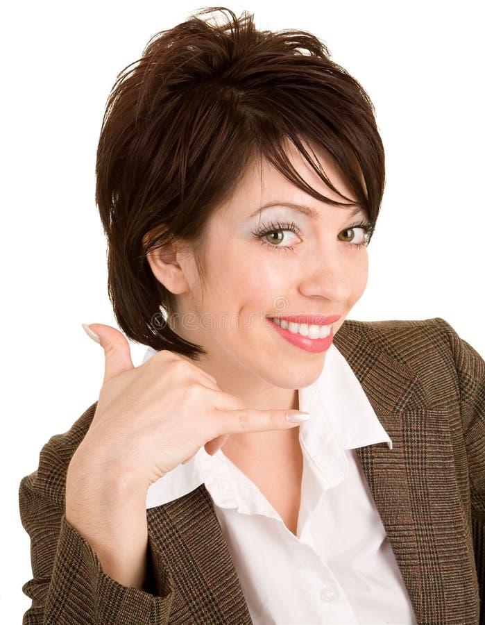 Call Me Sign stock photo. Image of girl, close, communication - 7630090