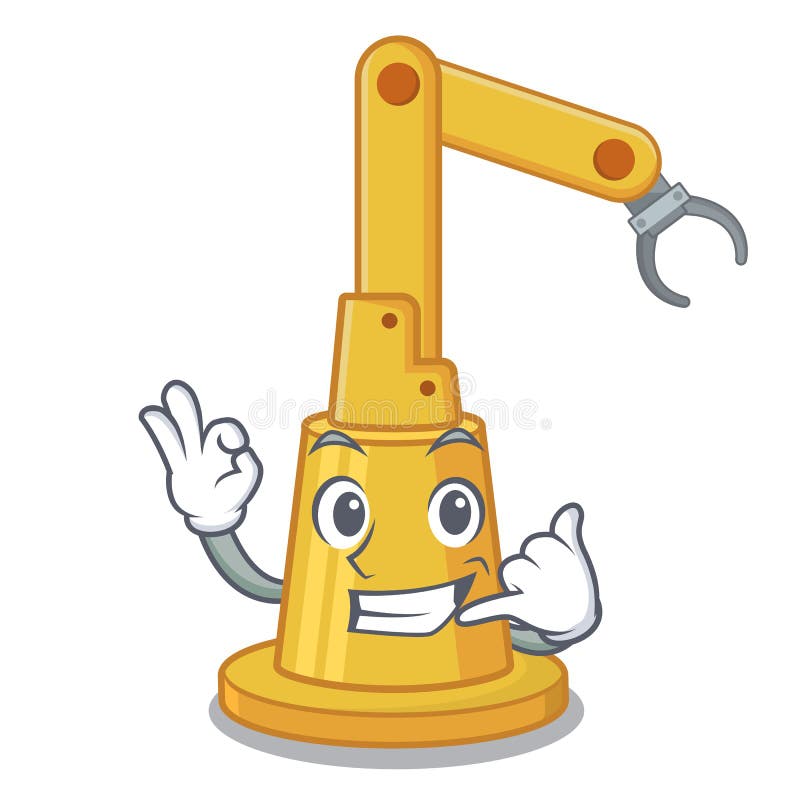 Call Me Toy Assembly Automation Machine on Cartoon Stock Vector ...
