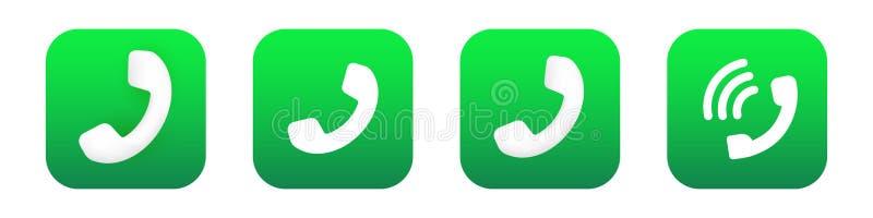 Call Mobile App 3d Modern Icon. Phone Call Phone Application Icon Stock ...
