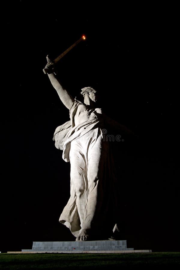 Statue of Motherland (Rodina-Mat ), Volgograd Stock Image - Image of ...