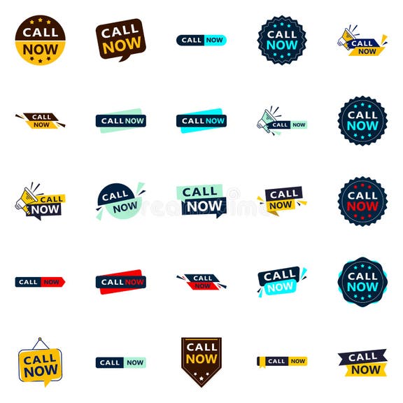 Call Now 25 Eye Catching Typographic Banners for Boosting Call Ins ...