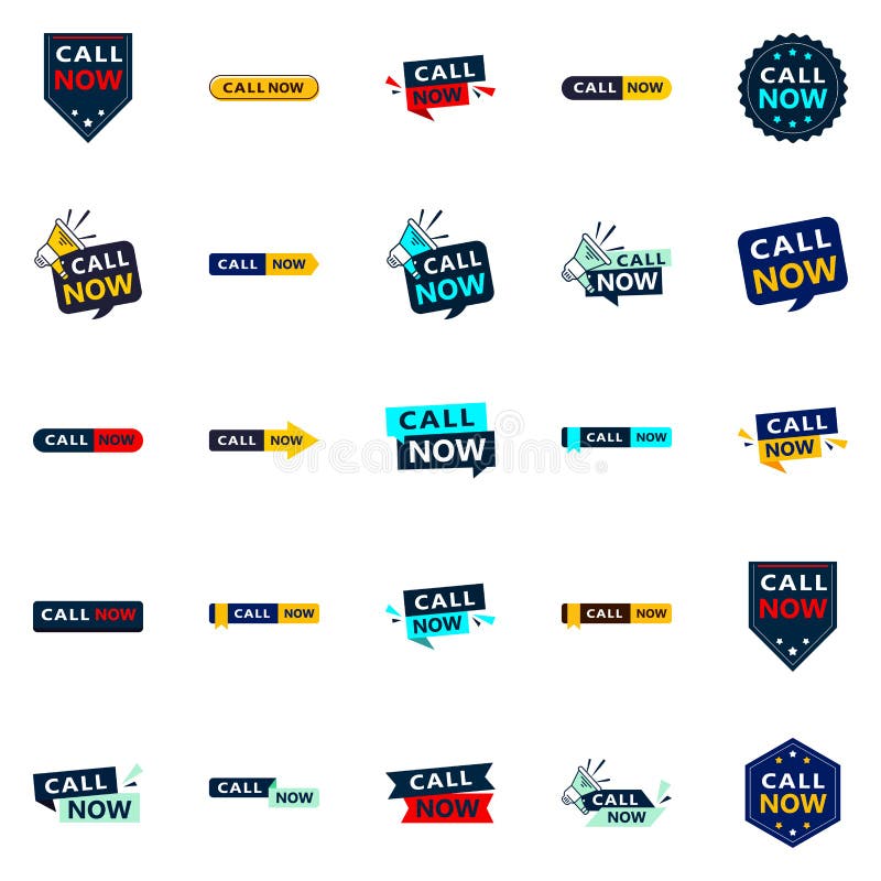 Call Now 25 Fresh Typographic Designs for an Updated Calling Campaign ...