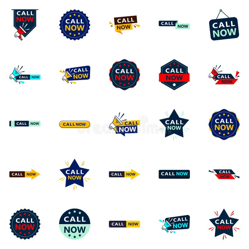 Call Now 25 Fresh Typographic Elements for a Modern Call To Action ...