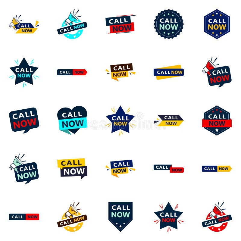 Call Now 25 Fresh Typographic Elements for a Modern Call To Action ...