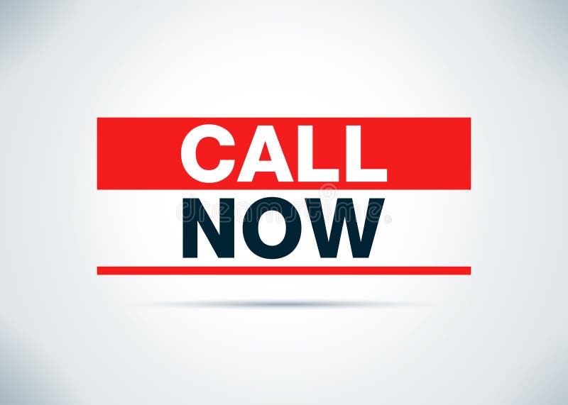 Call Now Phone Sign Illustration Design Stock Illustration ...
