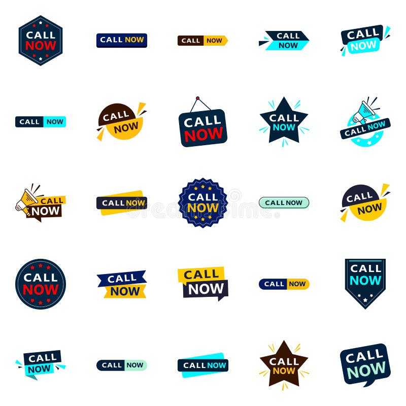 Call Now 25 Modern Typographic Elements for Promoting Calling in a ...