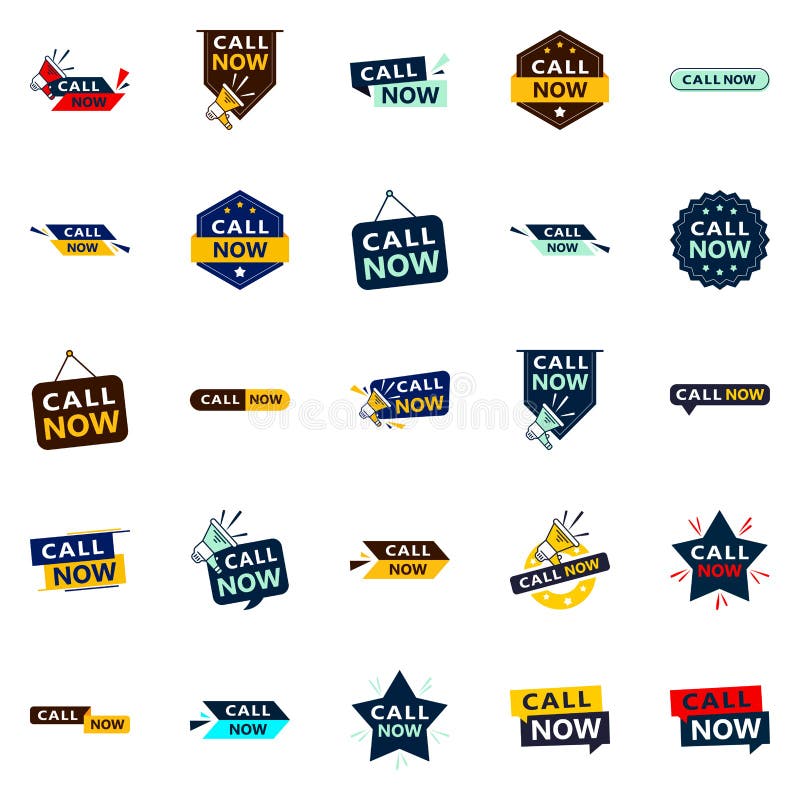 Call Now 25 Modern Typographic Elements for Promoting Calling in a ...