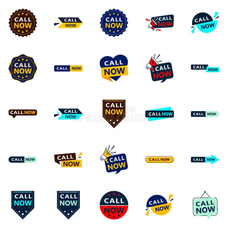 Call Now 25 Modern Typographic Elements for Promoting Calls in a ...