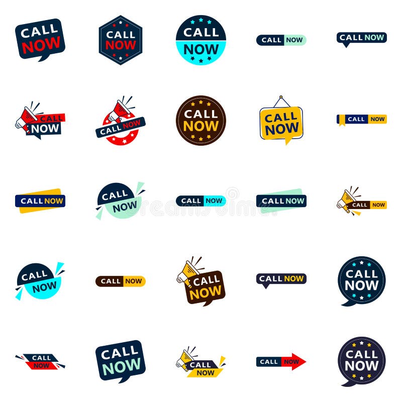 Call Now 25 Modern Typographic Elements for Promoting Calls in a ...