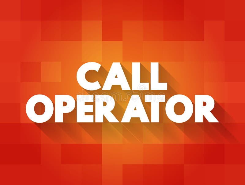 Call Operator Text Quote, Concept Background Stock Illustration ...