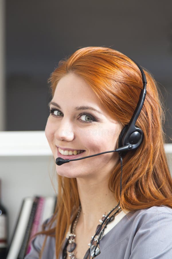 Call operator stock photo. Image of communication, looking - 63646404