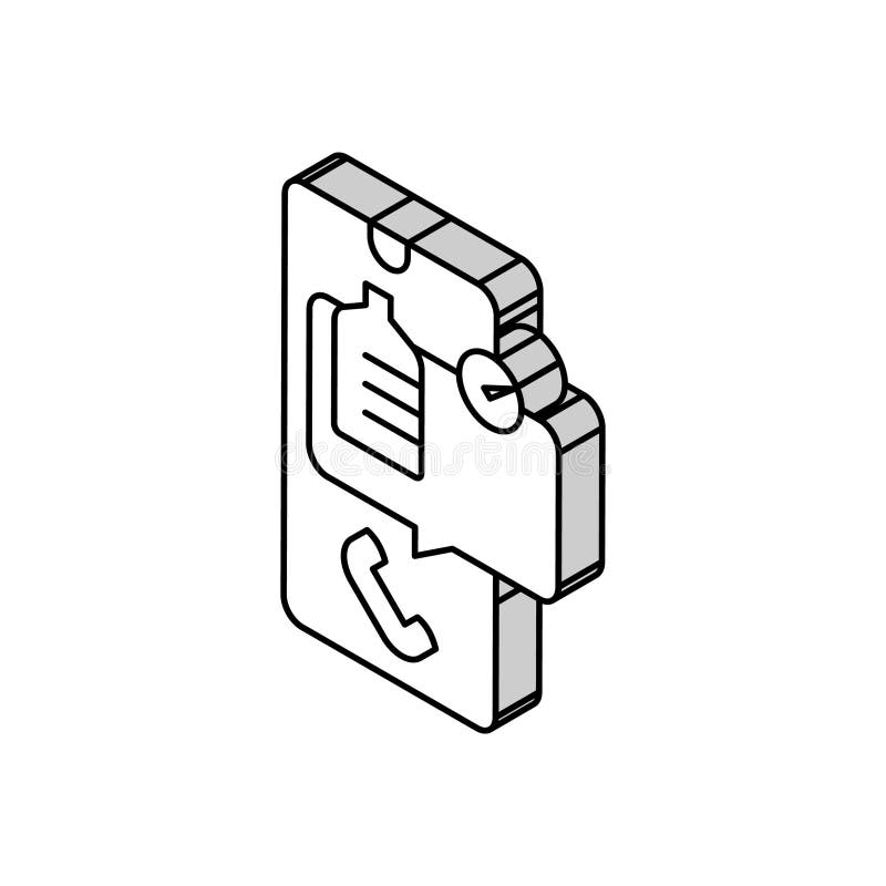 Call for Order Water Isometric Icon Vector Illustration Stock Vector ...