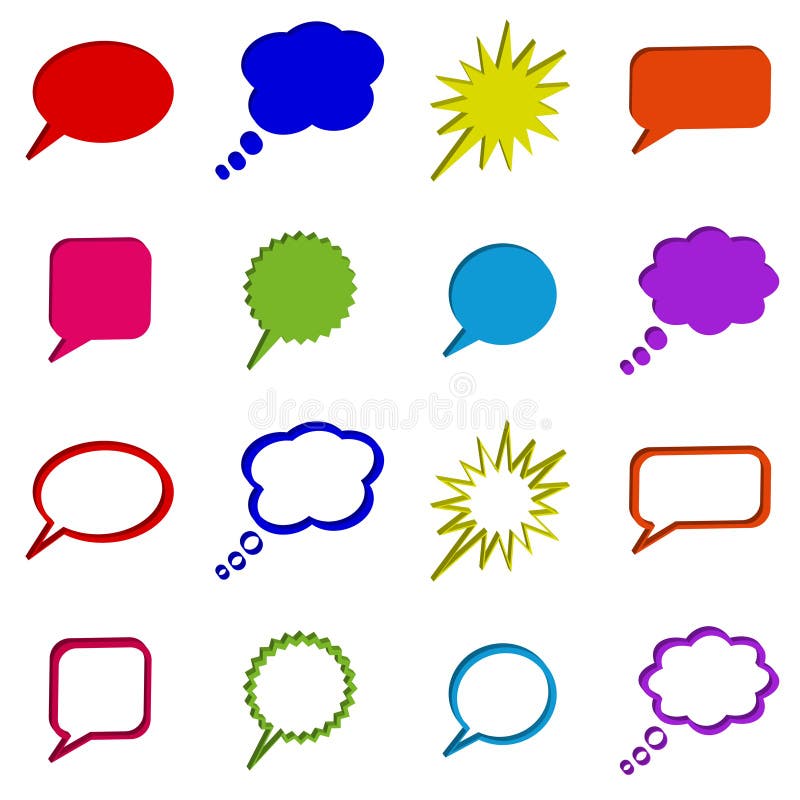 Call out or talk buttons stock vector. Illustration of buttons - 10545202