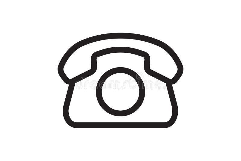 Call Phone Icon. Communication and Support Vector Symbol Stock Vector ...