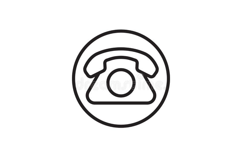 Call Phone Icon. Communication and Support Vector Symbol Stock Vector ...