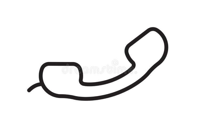 Call Phone Icon. Communication and Support Vector Symbol Stock Vector ...