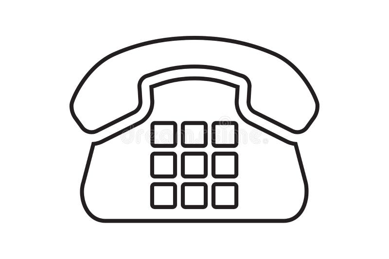 Call Phone Icon. Communication and Support Vector Symbol Stock Vector ...