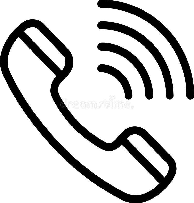 Call Phone Phone Icon in Outline Style Stock Illustration ...