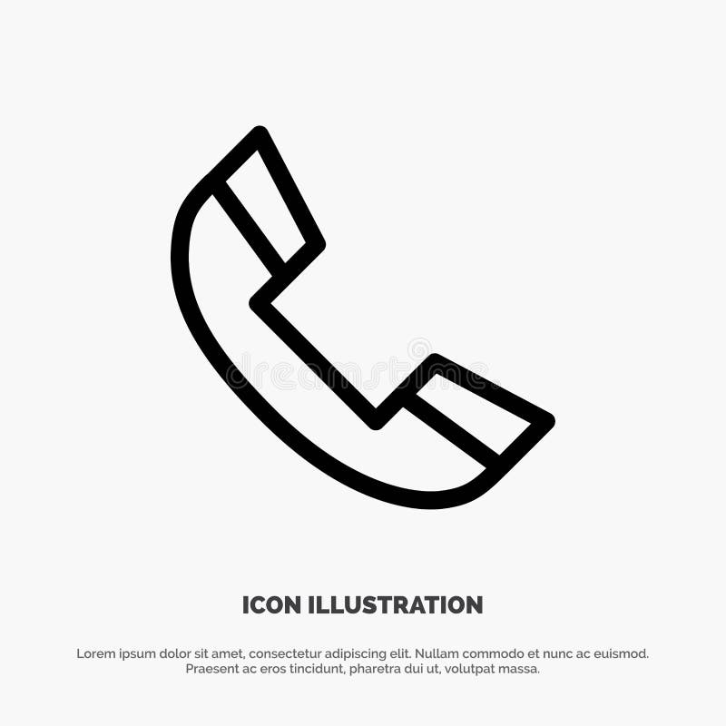 Call, Phone, Ring, Telephone Line Icon Vector Stock Vector ...