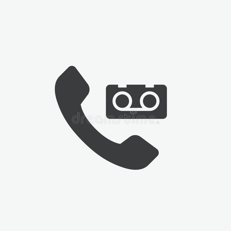 Call Recorder Icon stock vector. Illustration of symbol - 240425281