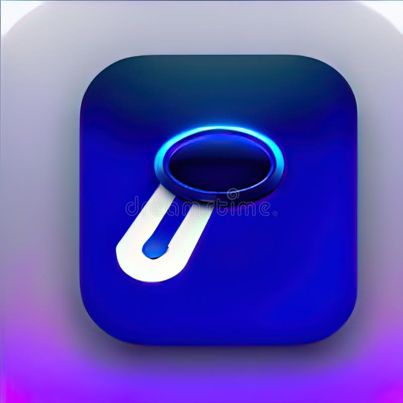 Call Recording Software App Icon. Generative AI. Stock Illustration ...