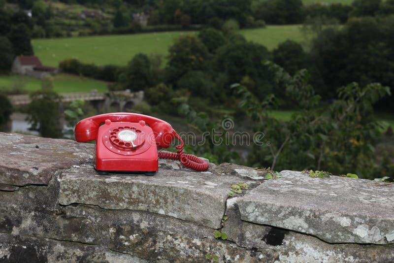 Call on the red phone! stock photo. Image of call, number - 21448156