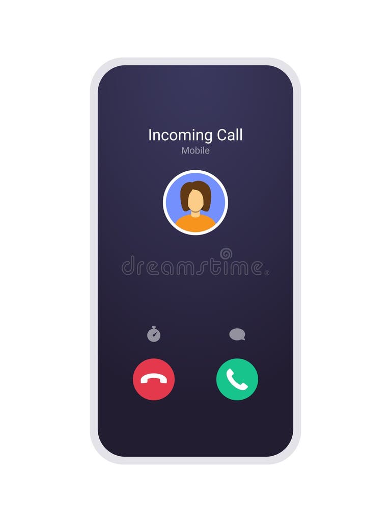 Incoming Text Screen Stock Illustrations – 947 Incoming Text Screen ...