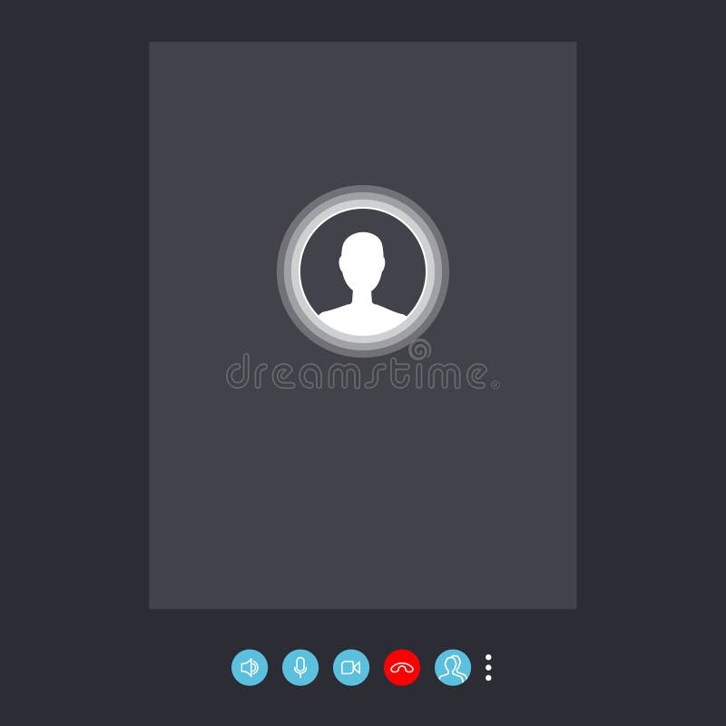 Call Screen Template. Mobile Template, Mockup. UI,UX,Kit Interface ...