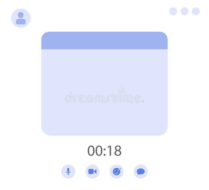 Call Screen Template. Vector Illustration of a Call Screen Stock Vector ...